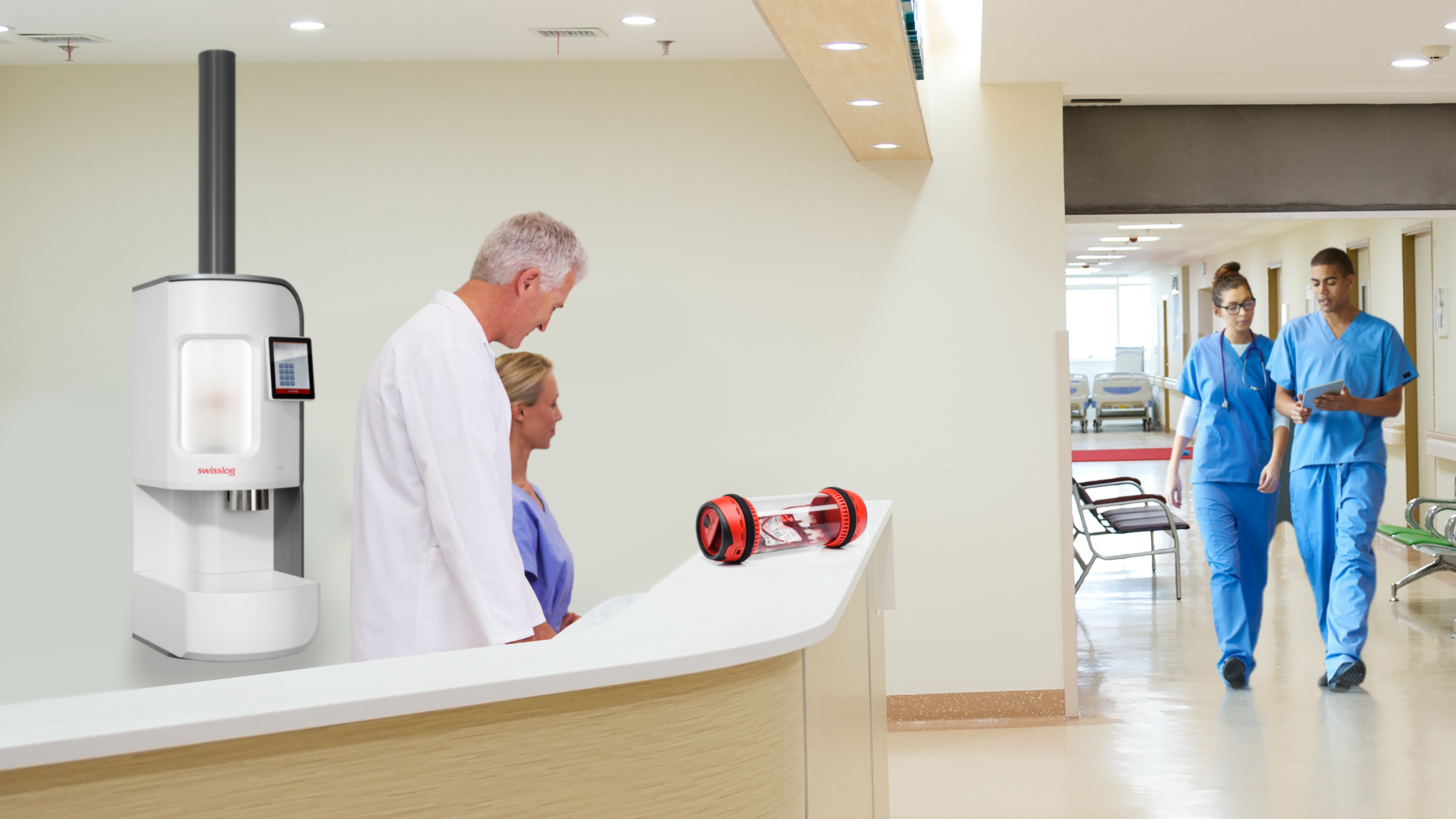 TranspoNet Pneumatic Tube System Stations | Swisslog Healthcare